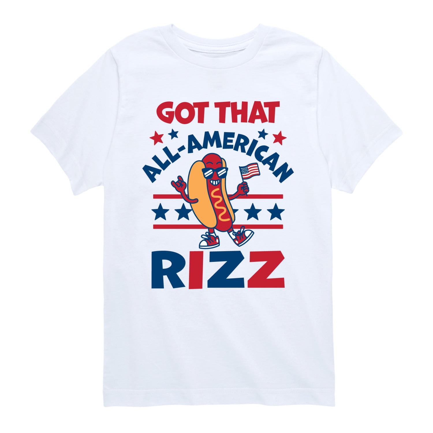 Instant Message - All American Rizz Hotdog - Youth Boys Short Sleeve ...