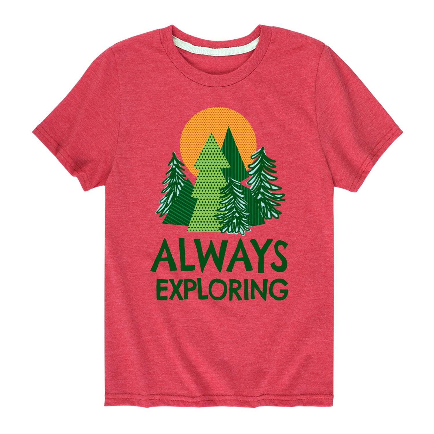Instant Message - Always Exploring - Toddler And Youth Short Sleeve Graphic T-Shirt - Walmart.com