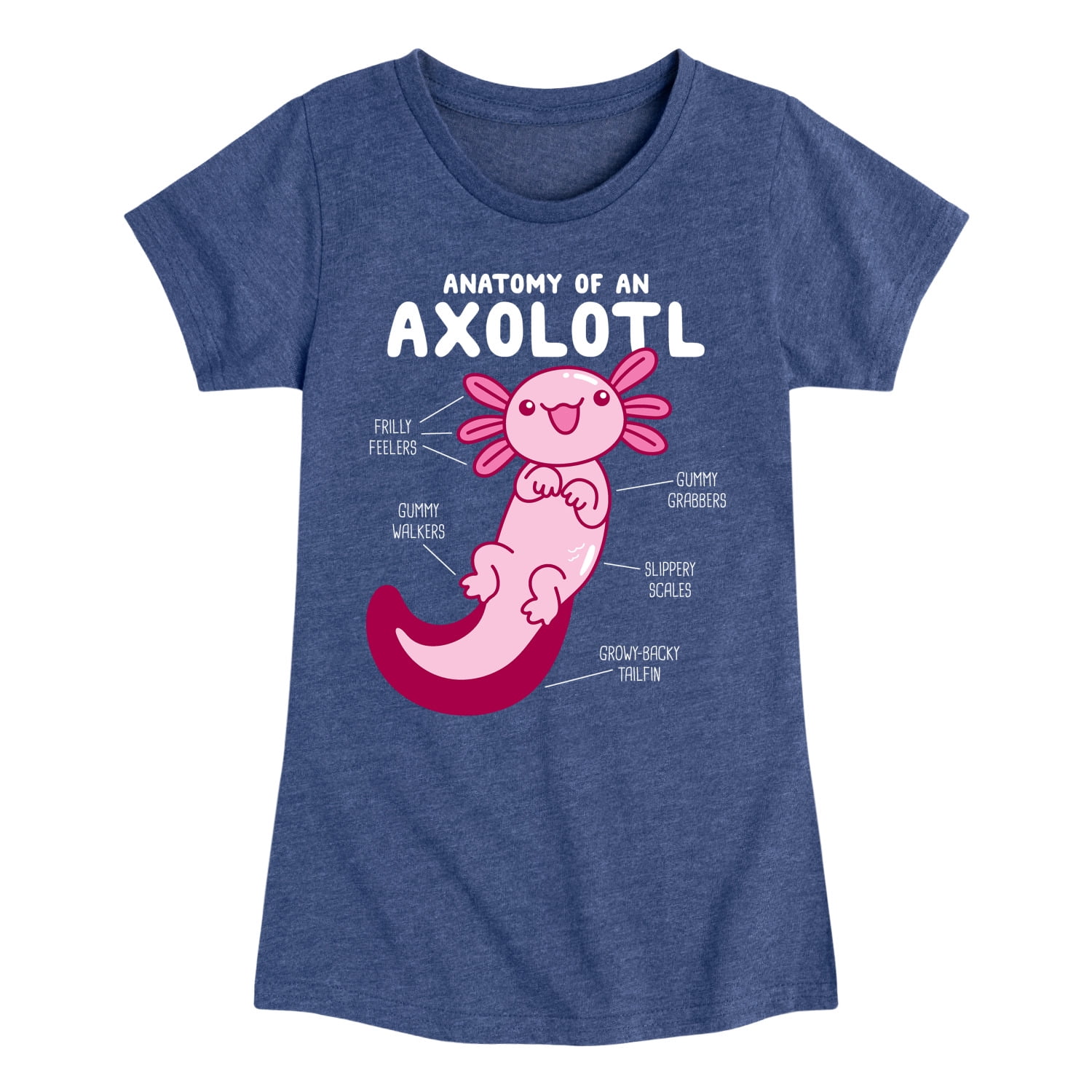 Instant Message - Anatomy Of An Axolotl - Toddler And Youth Girls Short ...