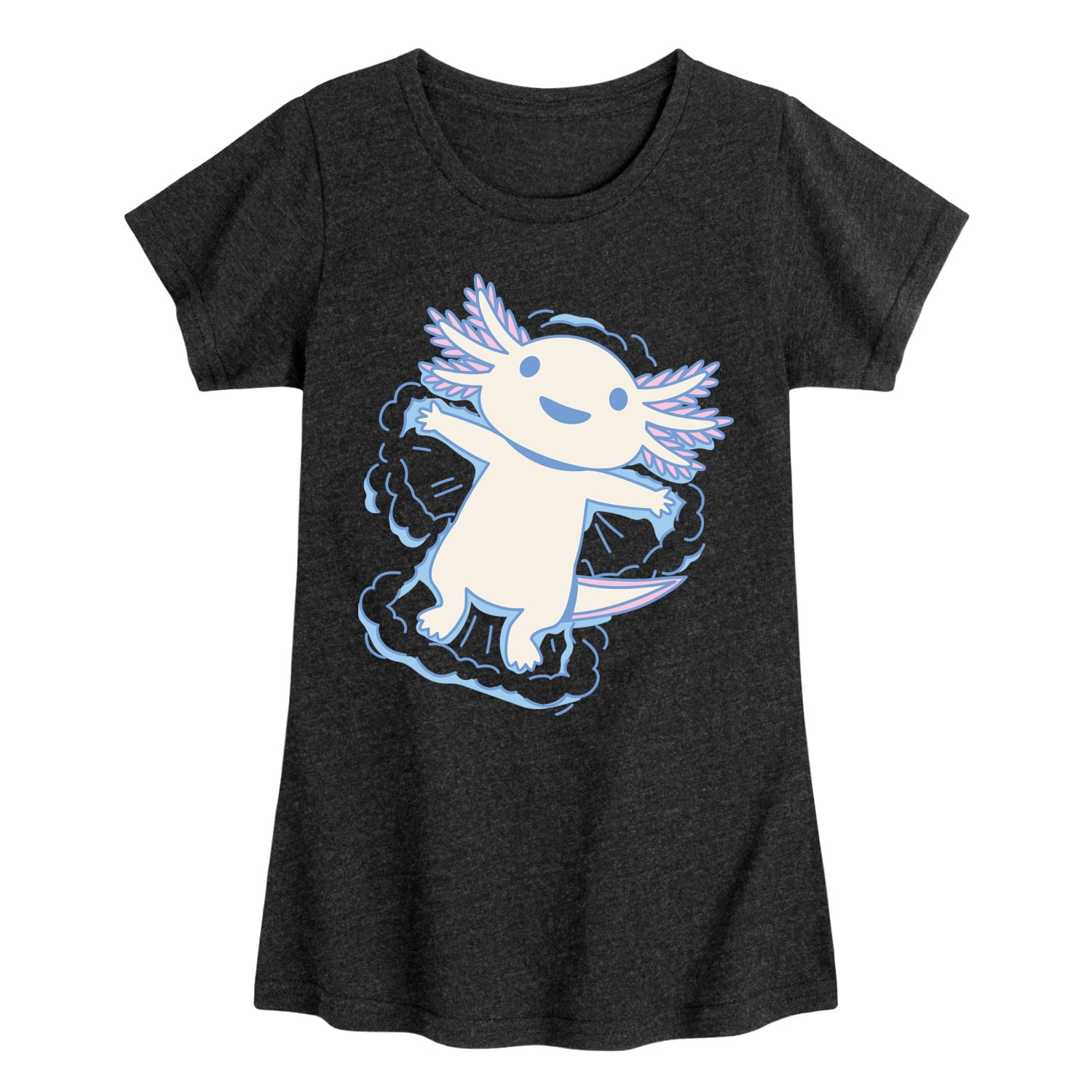 Instant Message - Axolotl Snow Angel - Toddler & Youth Girls Short ...