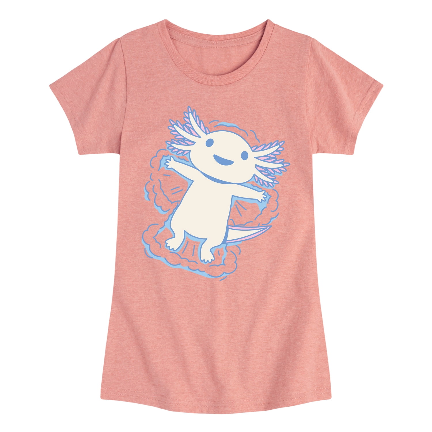 Instant Message - Axolotl Snow Angel - Toddler & Youth Girls Short ...