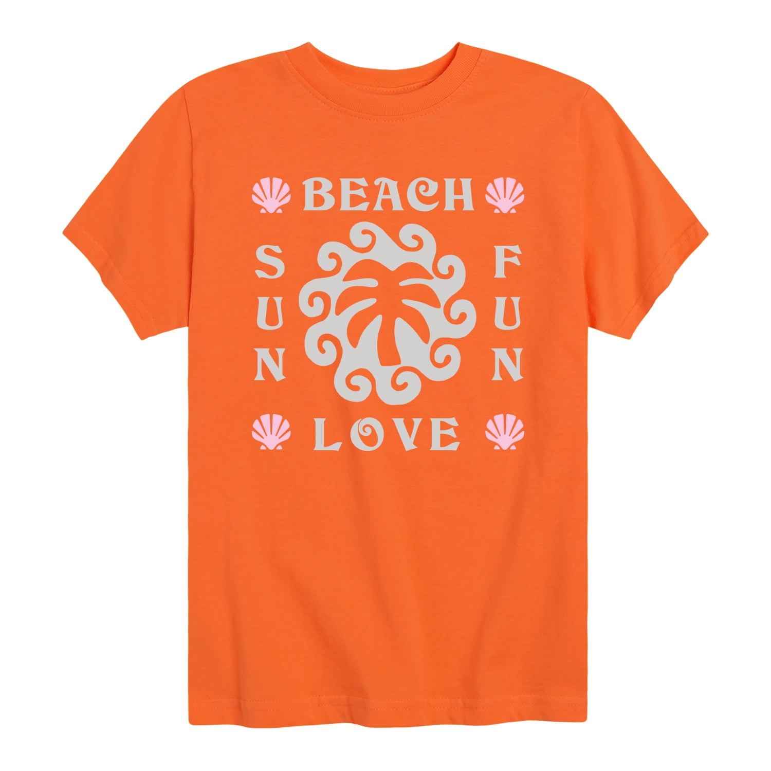 Instant Message - Beach Love Sun Fun - Youth Boys Short Sleeve Graphic ...