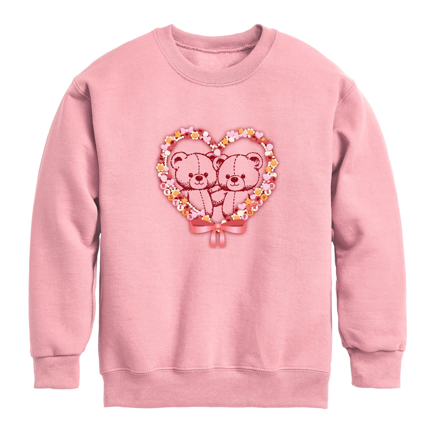 Instant Message - Bear Besties - Youth Girls Crew Fleece Sweatshirt ...