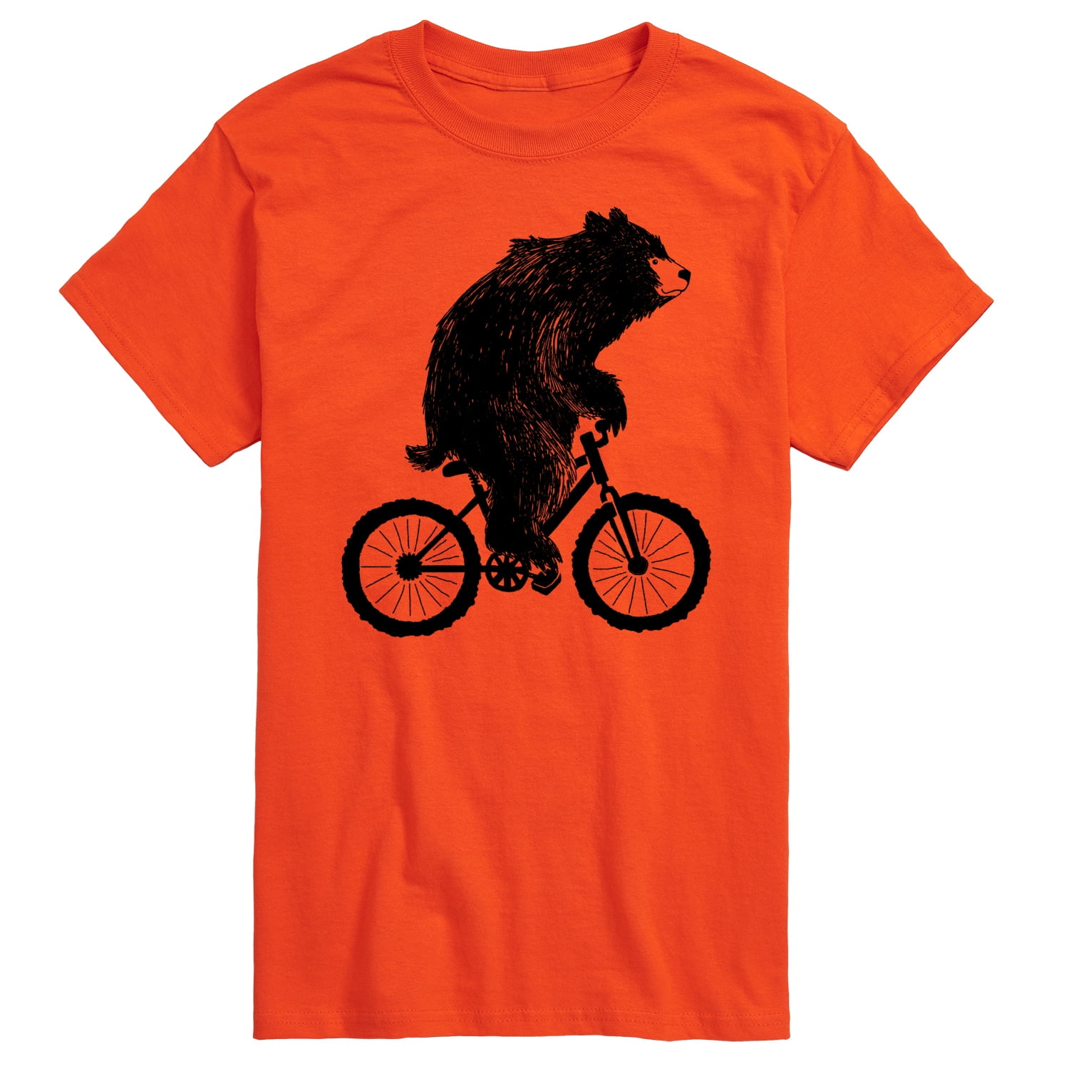 Instant Message - Bear On Bike - Men's Short Sleeve Graphic T-Shirt ...