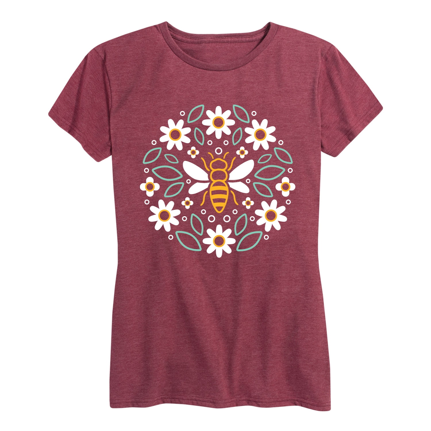 Instant Message - Bee Circle - Women's Short Sleeve Graphic T-shirt ...