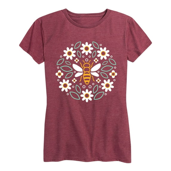 Instant Message - Bee Circle - Women's Short Sleeve Graphic T-shirt ...