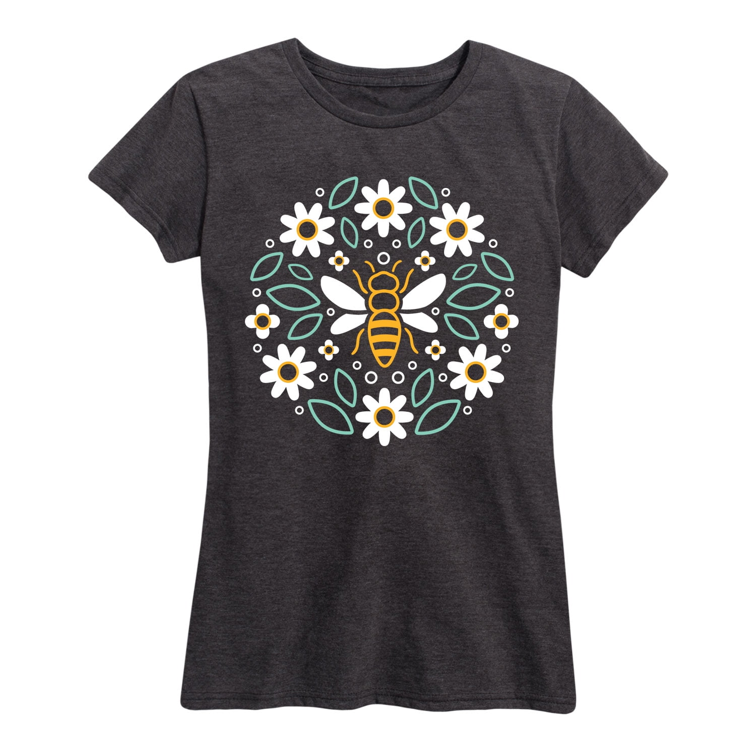 Instant Message - Bee Circle - Women's Short Sleeve Graphic T-shirt ...