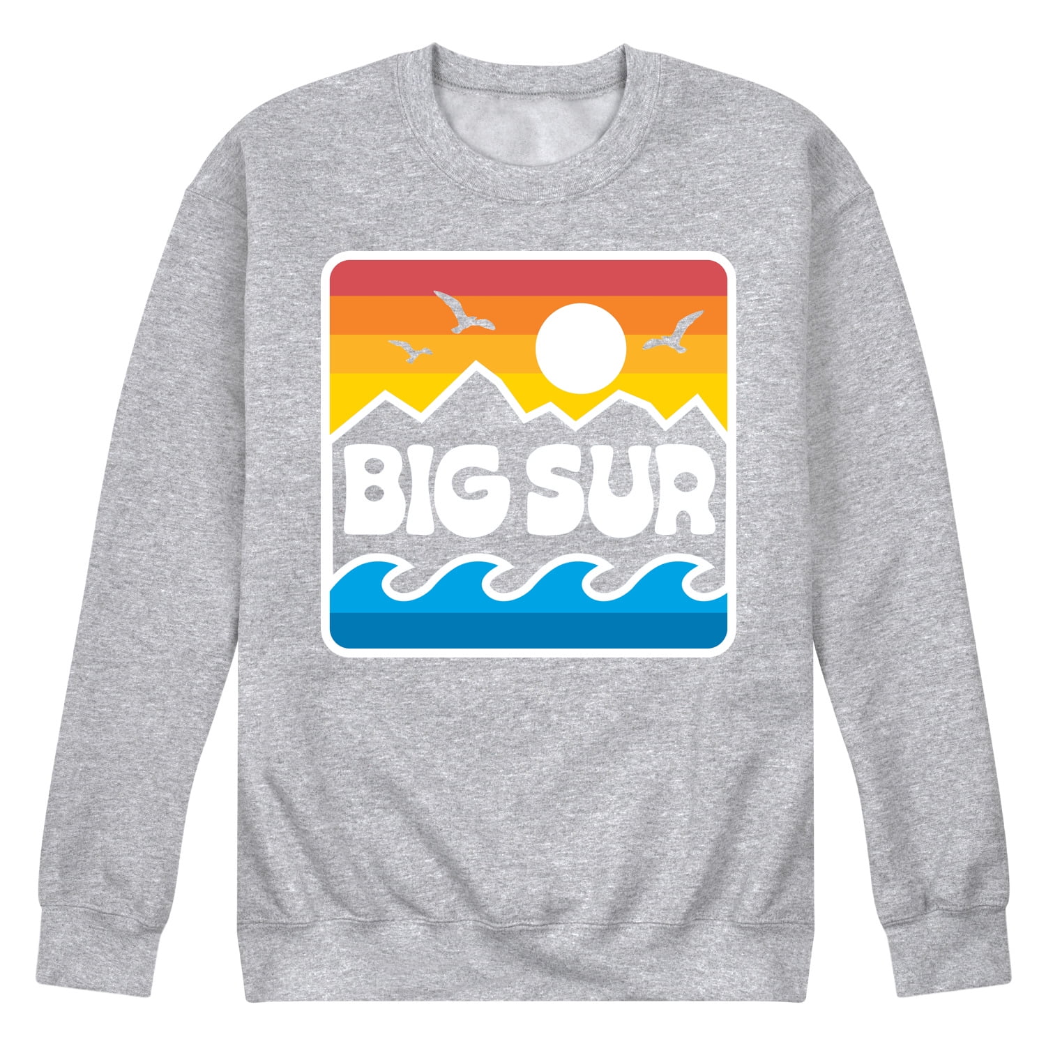 Instant Message - Big Sur Badge - Men's Crew Neck Fleece Pullover ...