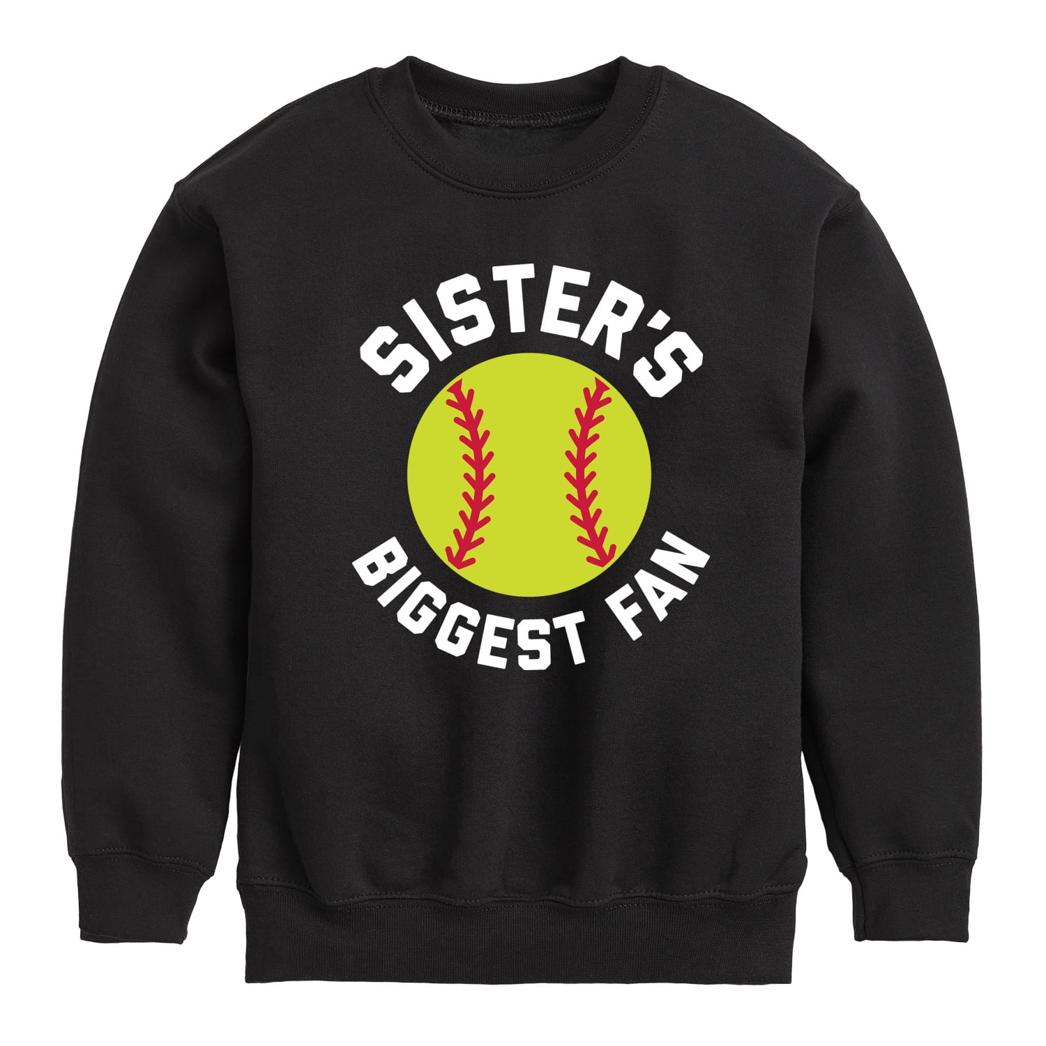 Instant Message - Biggest Fan Sister - Kids Crew Fleece - Walmart.com