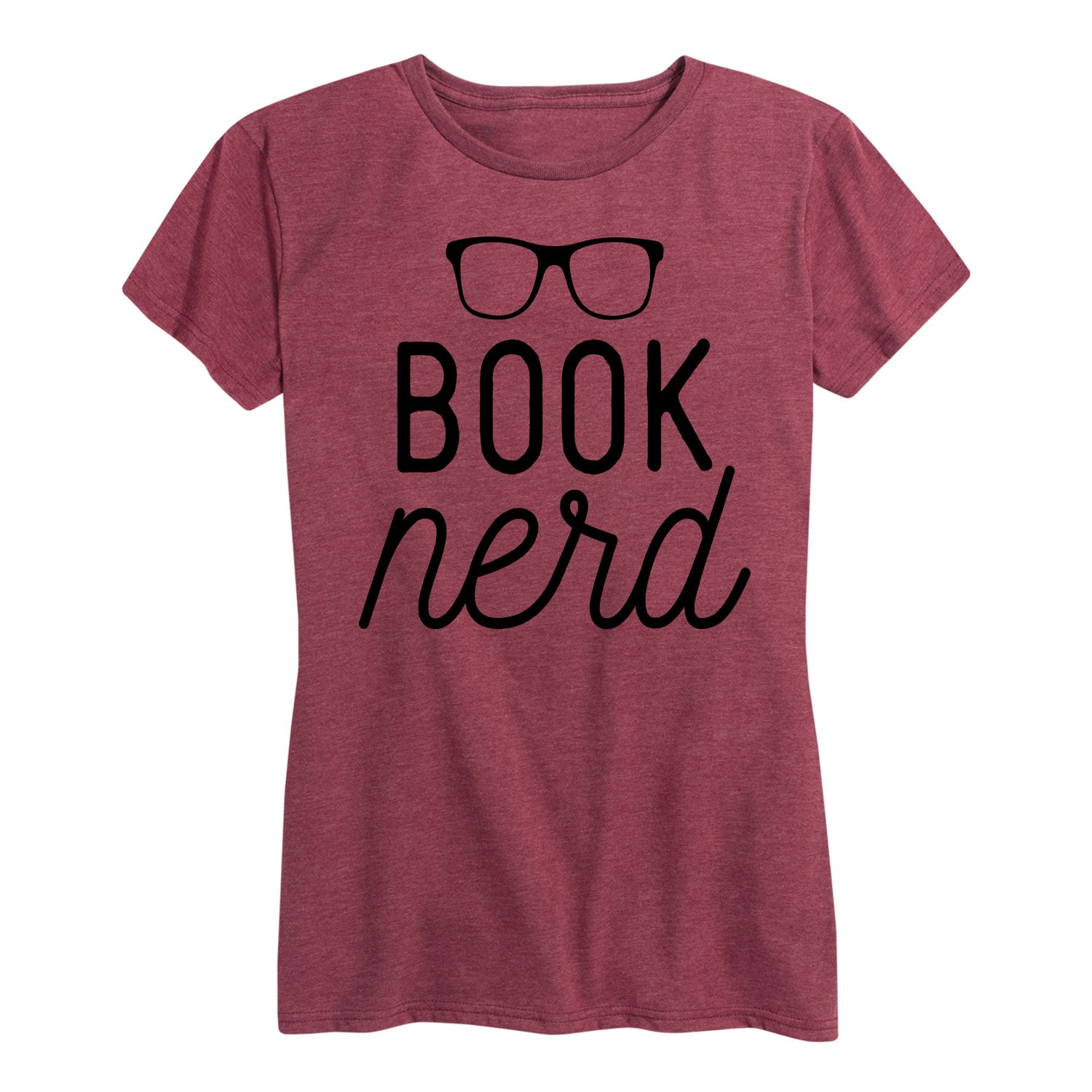 Instant Message - Book Nerd - Women's Short Sleeve Graphic T-shirt ...