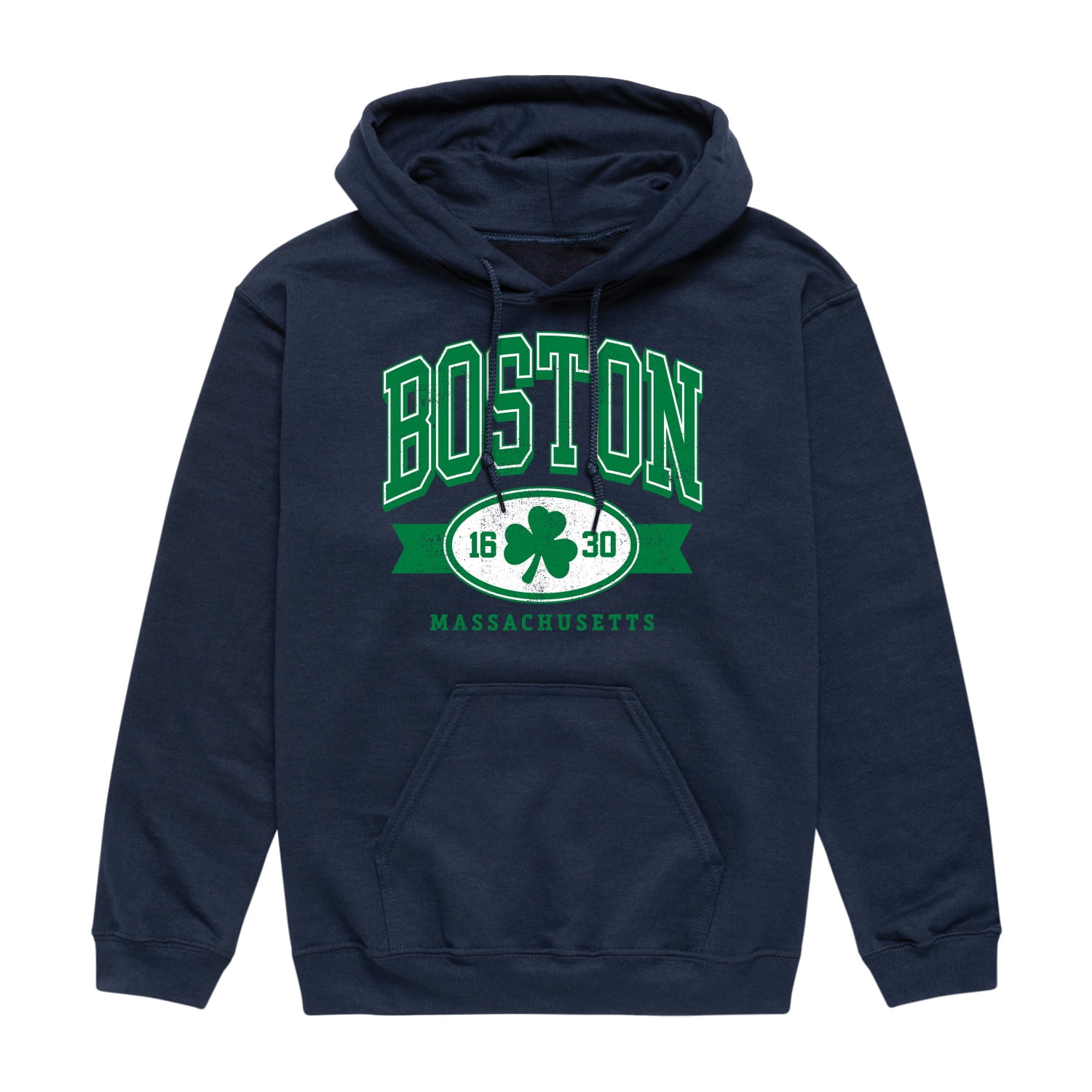 Instant Message - Boston Mass Clover - Men's Pullover Hooded Fleece ...