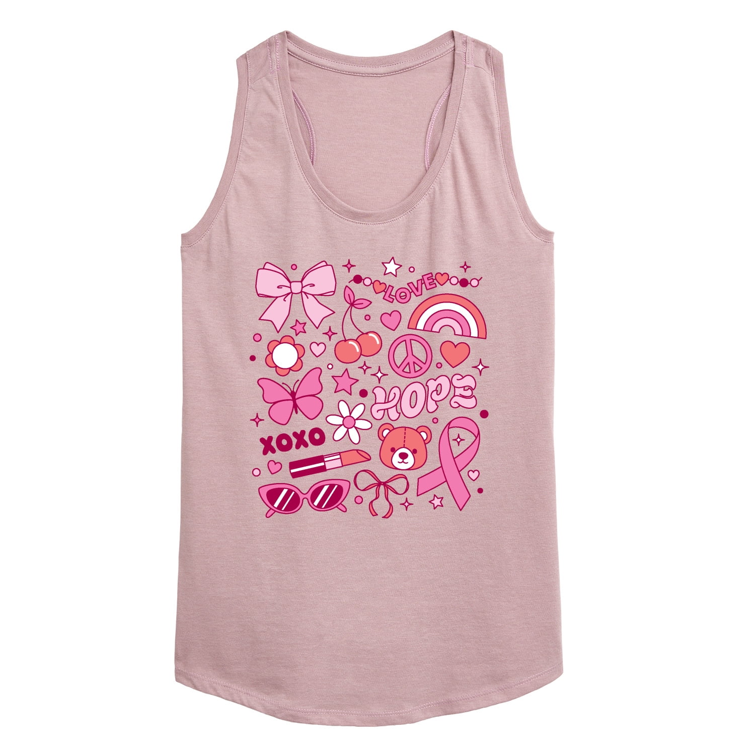 Instant Message - Breast Cancer Awareness Collage - Women's Racerback ...