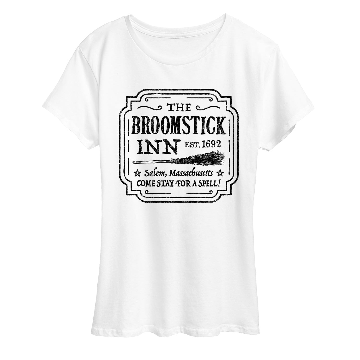 Instant Message - Broomstick Inn Sign - Women's Short Sleeve Graphic T ...