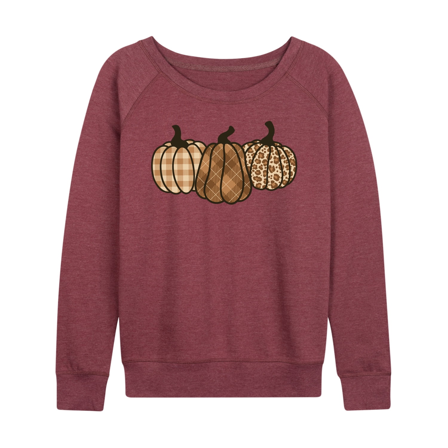 Instant Message - Brown Plaid Pumpkins - Women's Lightweight French ...