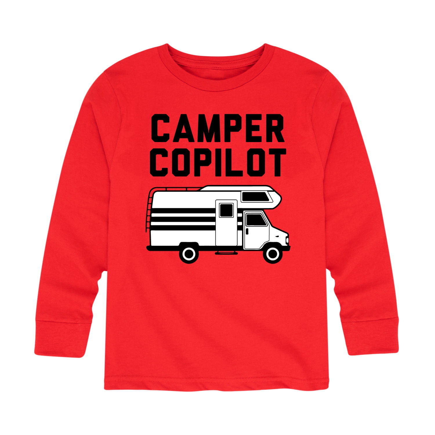 Instant Message - Camper Copilot - Kids Long Sleeve Tee - Walmart.com