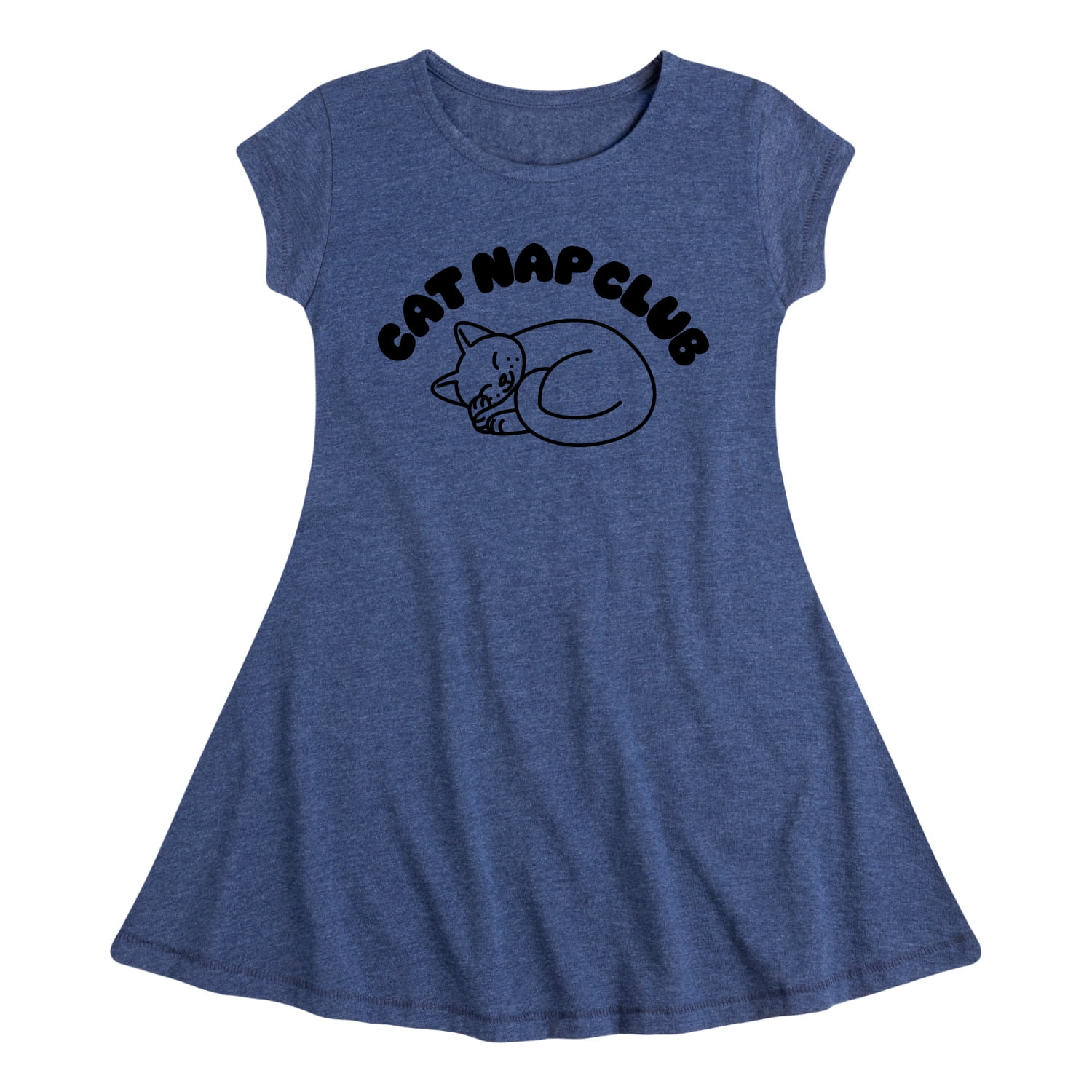 Instant Message - Cat Nap Club - Toddler And Youth Girls Fit And Flare ...