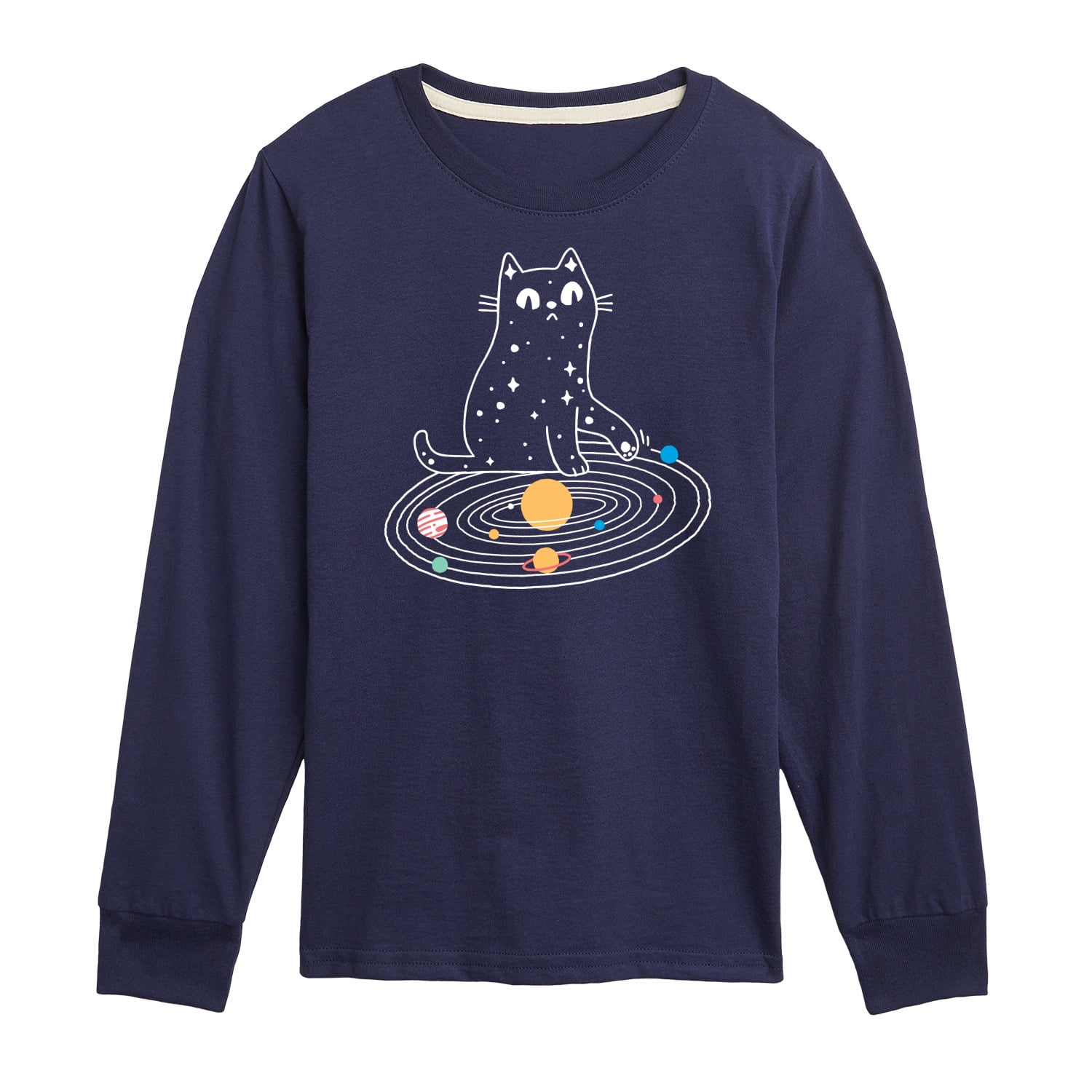 Instant Message - Cat Solar System - Toddler & Youth Long Sleeve ...