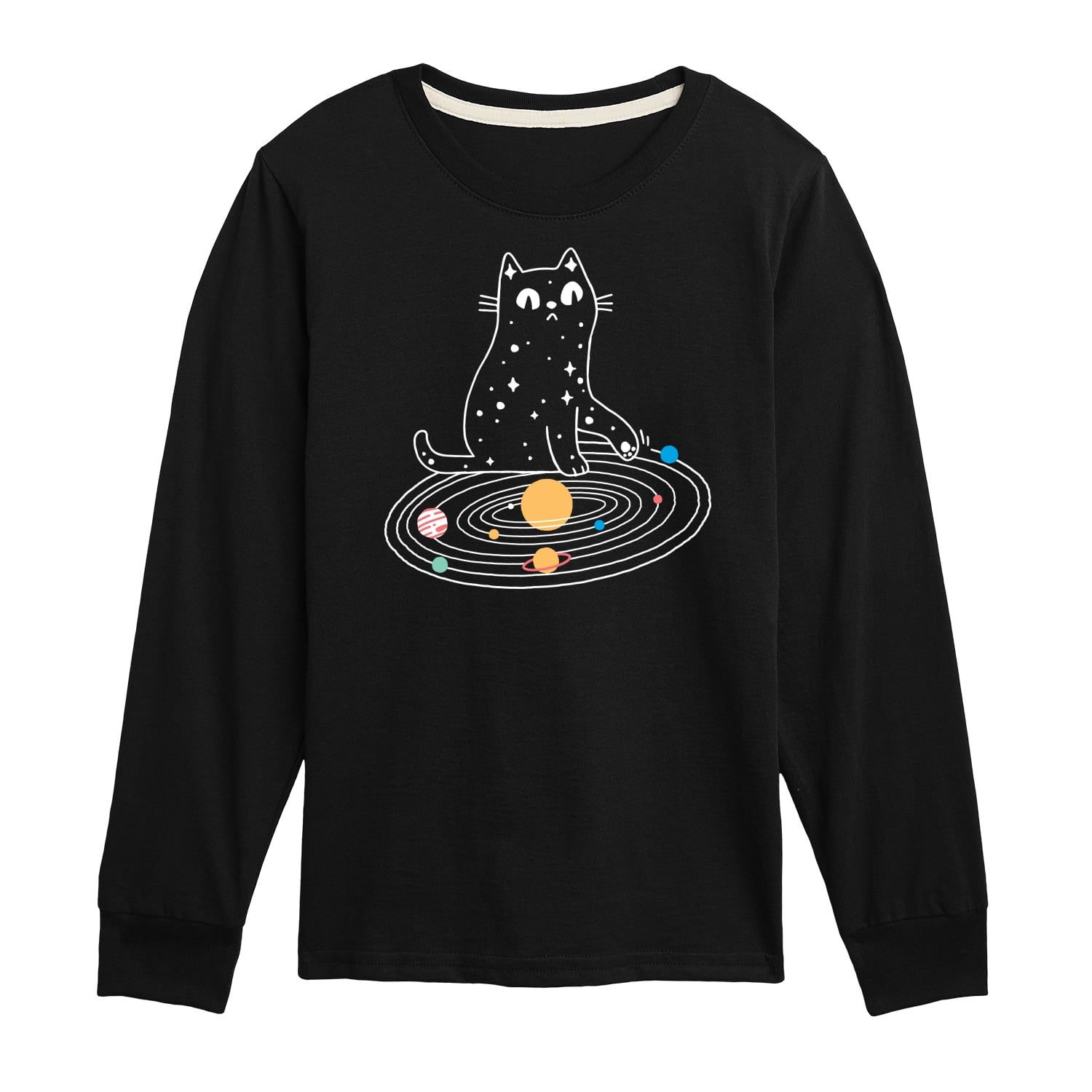 Instant Message - Cat Solar System - Toddler & Youth Long Sleeve ...