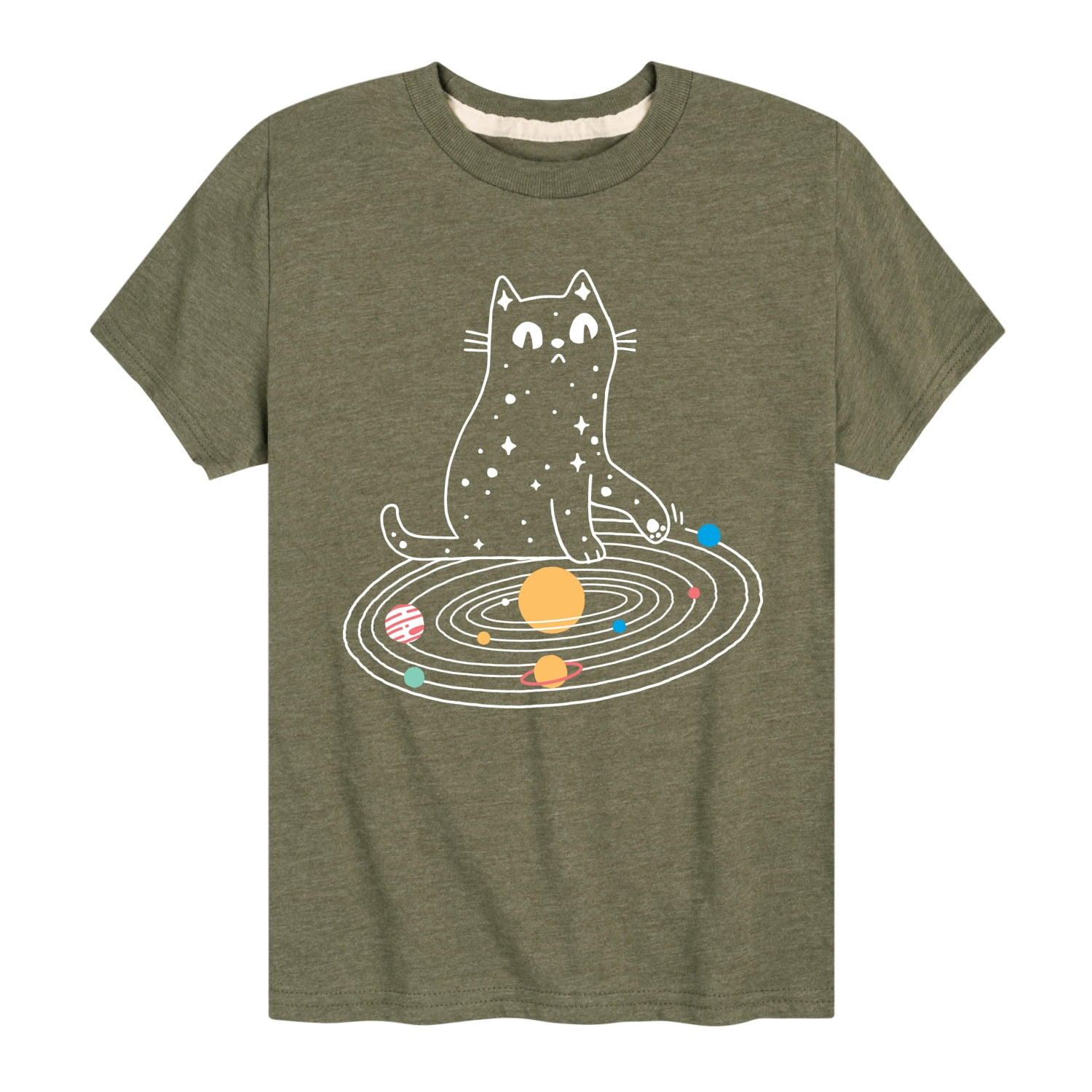 Instant Message - Cat Solar System - Toddler & Youth Short Sleeve ...