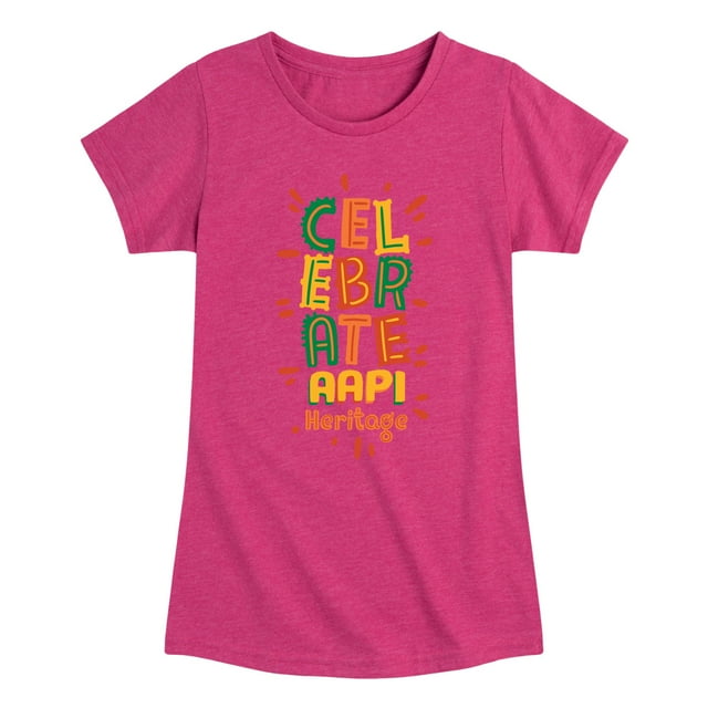 Instant Message - Celebrate AAPI Heritage - Toddler And Youth Girls Short Sleeve Graphic T-Shirt ...