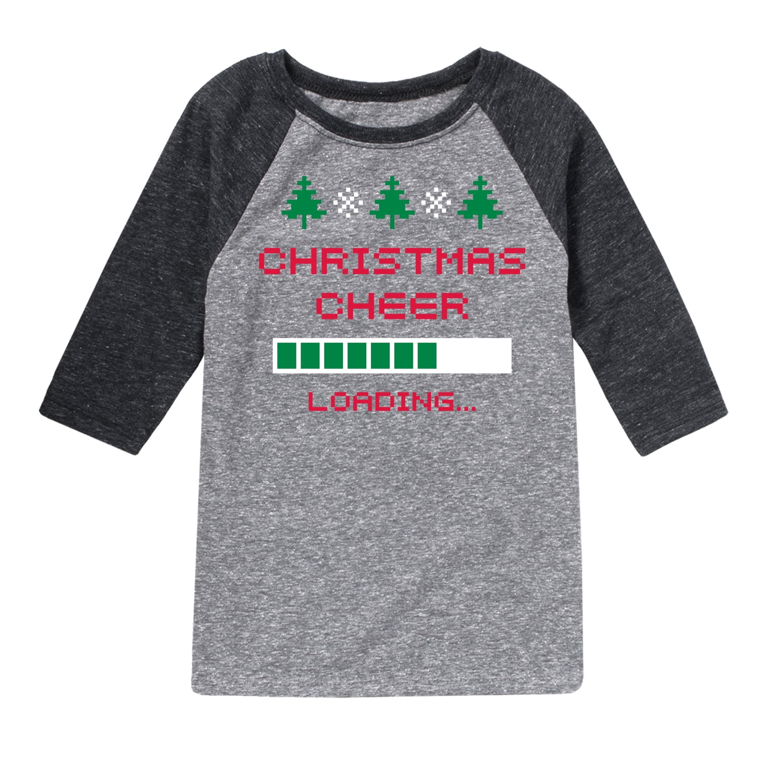Instant Message - Christmas Cheer Loading - Toddler & Youth Raglan ...