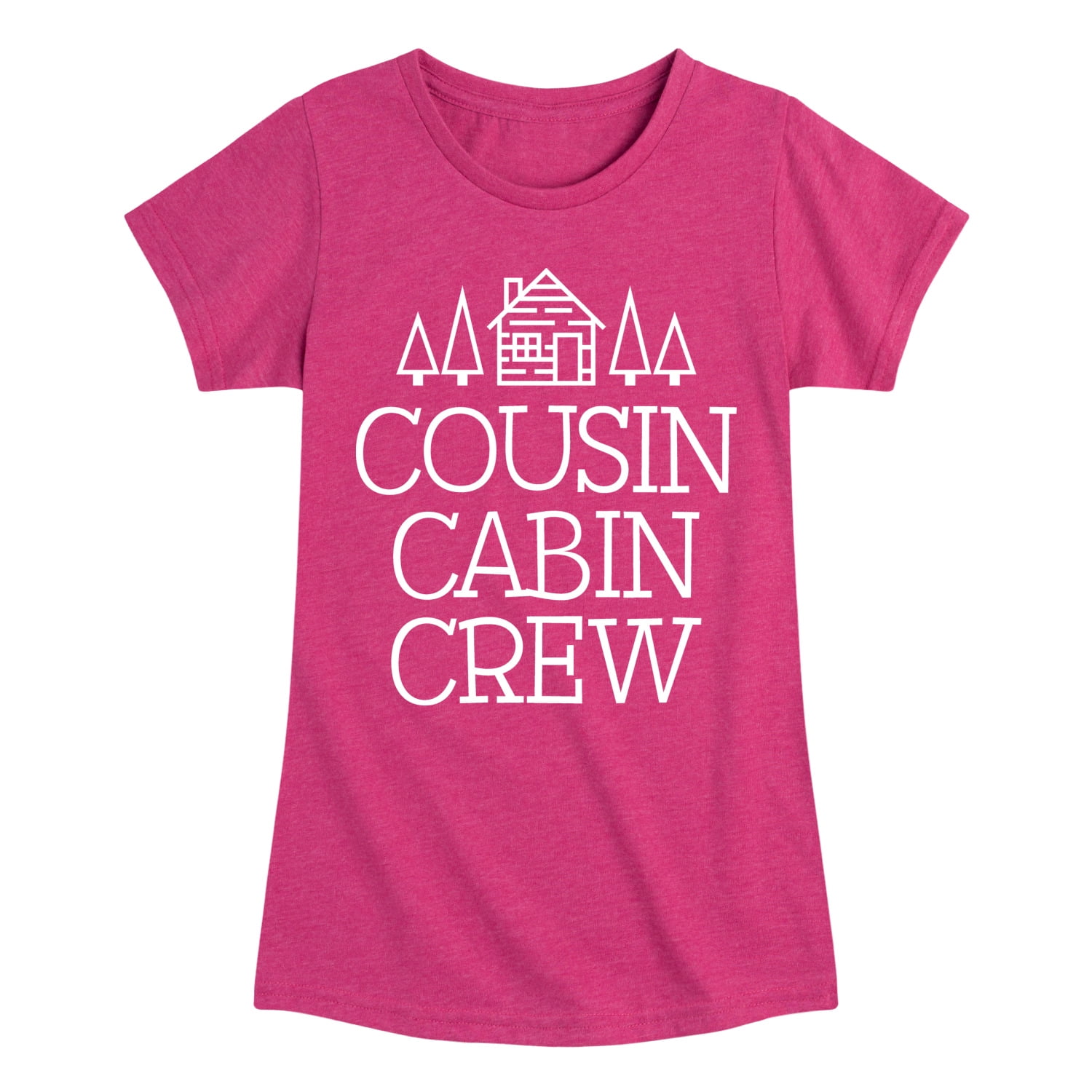 Instant Message - Cousin Cabin Crew - Vacation - Toddler & Youth Girls Short Sleeve Graphic T ...
