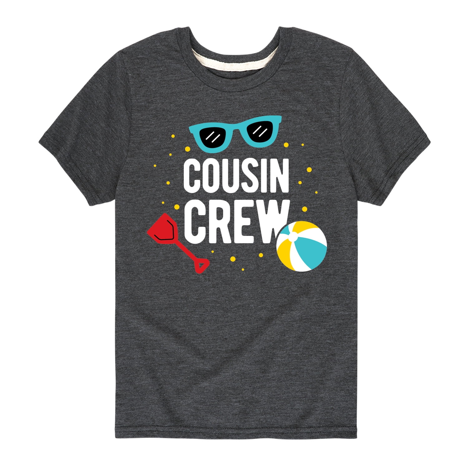 Instant Message - Cousin Crew Beach - Toddler And Youth Short Sleeve Graphic T-Shirt - Walmart.com