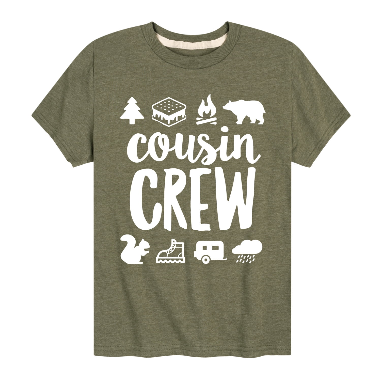 Instant Message - Cousin Crew Camp Design - Toddler And Youth Short Sleeve Graphic T-Shirt ...