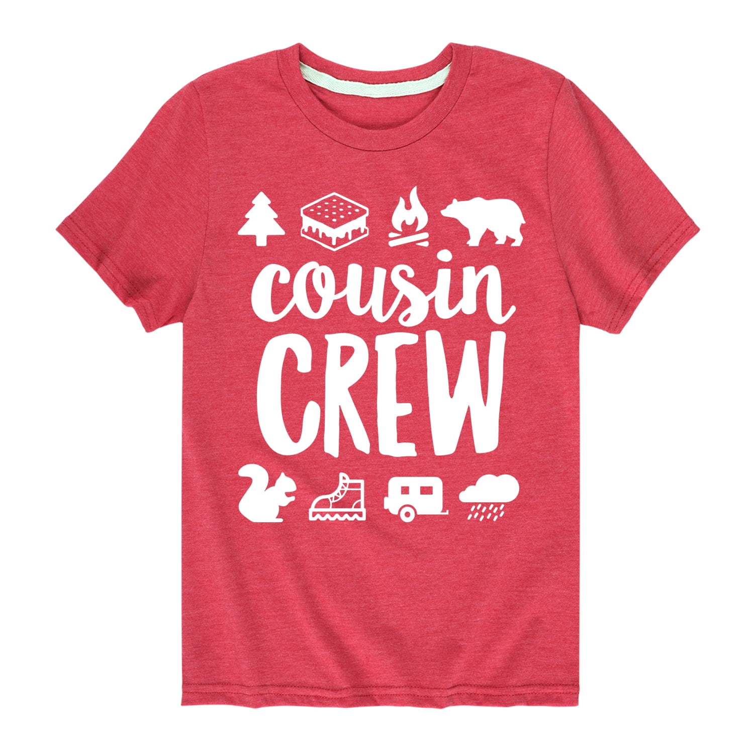 Instant Message - Cousin Crew Camp Design - Toddler And Youth Short Sleeve Graphic T-Shirt ...