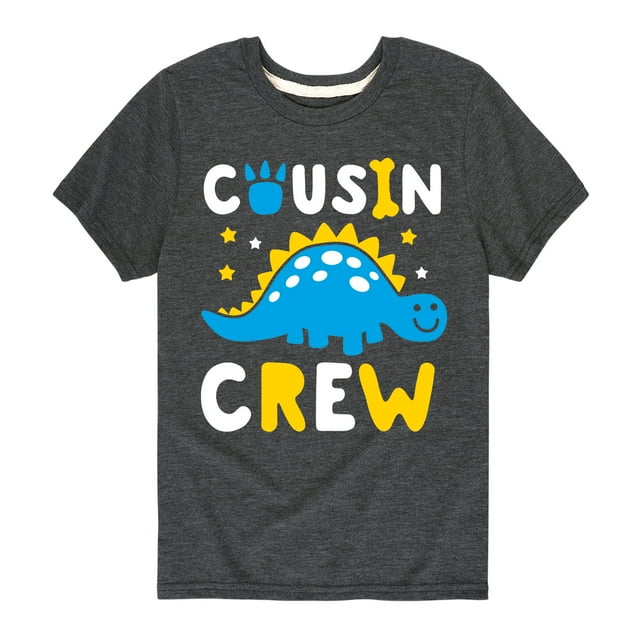 Instant Message - Cousin Crew Dinosaur Art - Toddler And Youth Short Sleeve Graphic T-Shirt ...