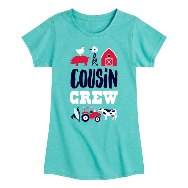 Instant Message - Cousin Crew Farm - Toddler & Youth Girls Short Sleeve Graphic T-Shirt ...