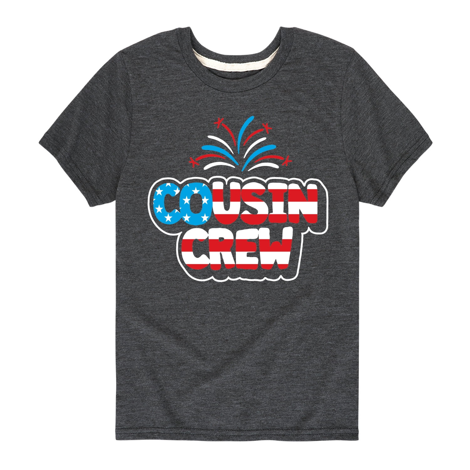 Instant Message - Cousin Crew Patriotic Art - Toddler And Youth Short Sleeve Graphic T-Shirt ...