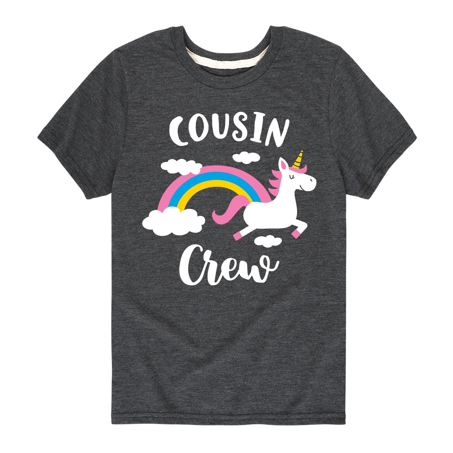 Instant Message - Cousin Crew Unicorn Art - Toddler And Youth Short Sleeve Graphic T-Shirt ...