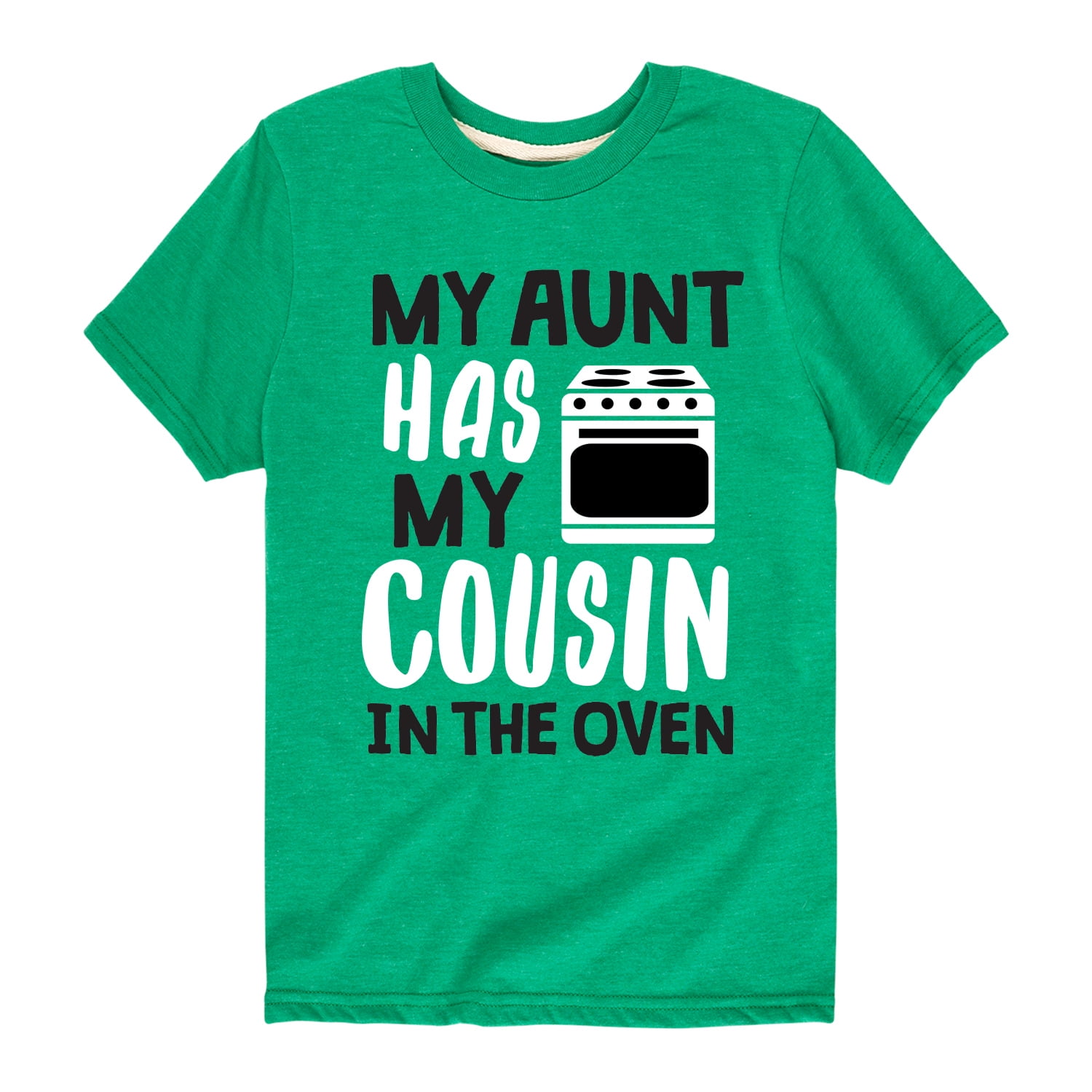Instant Message - Cousin In The Oven - Toddler And Youth Short Sleeve Graphic T-Shirt - Walmart.com