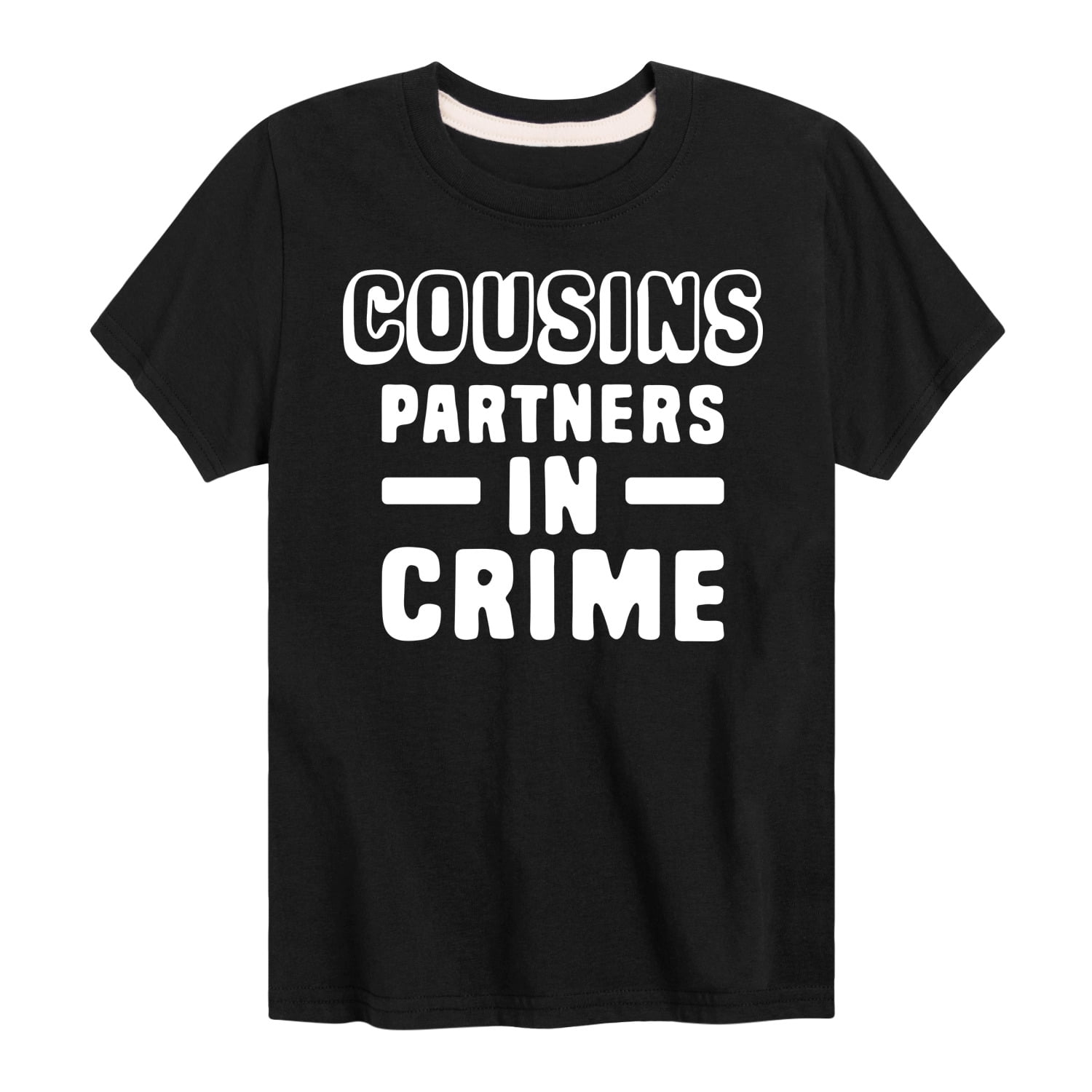 Instant Message - Cousins Partners In Crime - Toddler And Youth Short Sleeve Graphic T-Shirt ...