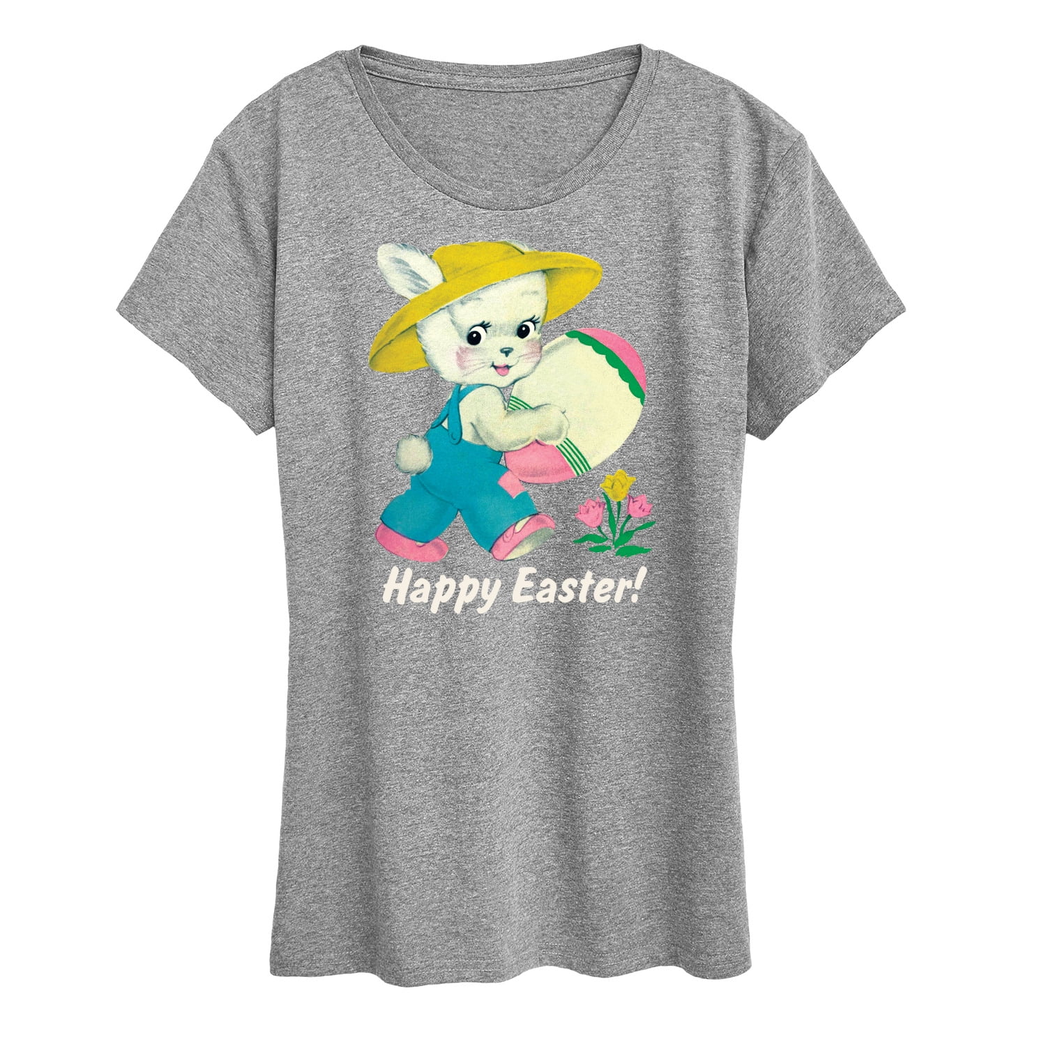 Instant Message Cute Easter Bunny Women's Short Sleeve Graphic Tee ...