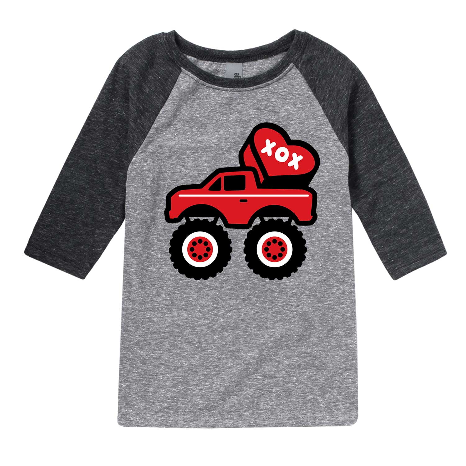 Instant Message - Delivering Hugs And Kisses - Youth Raglan - Walmart.com