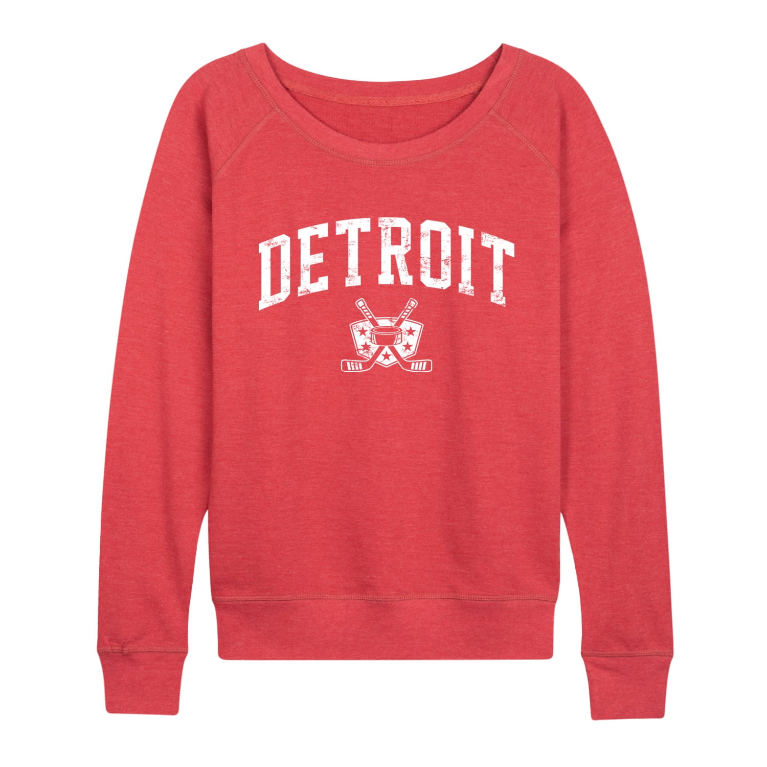 Instant Message - Detroit Hockey - Women's French Terry Long Sleeve ...
