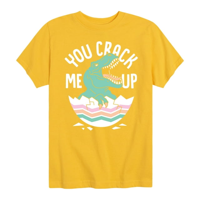 Instant Message - Dino Egg You Crack Me Up - Toddler And Youth Short ...