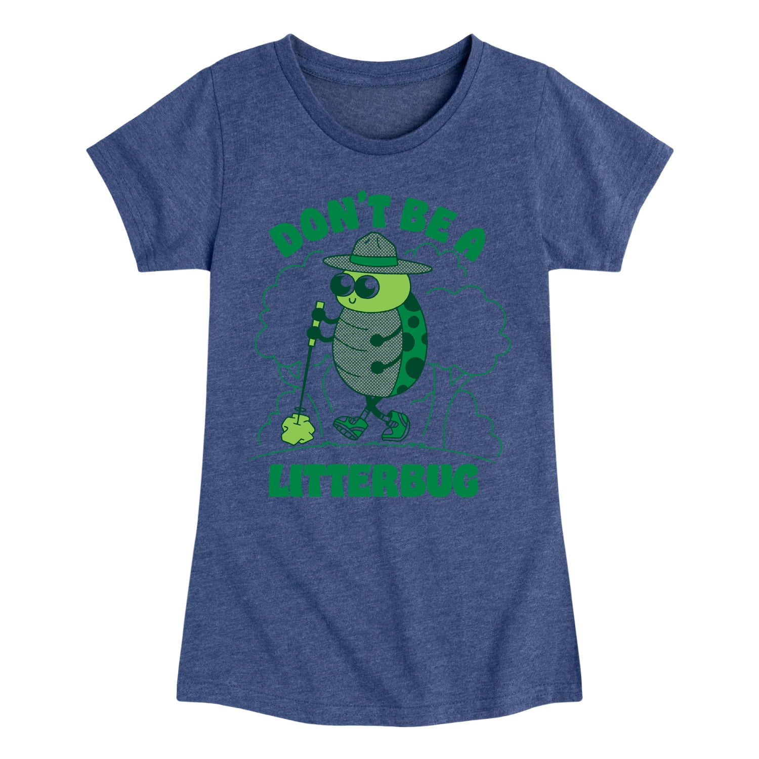 Instant Message - Don't Be A Litterbug - Toddler And Youth Girls Short ...