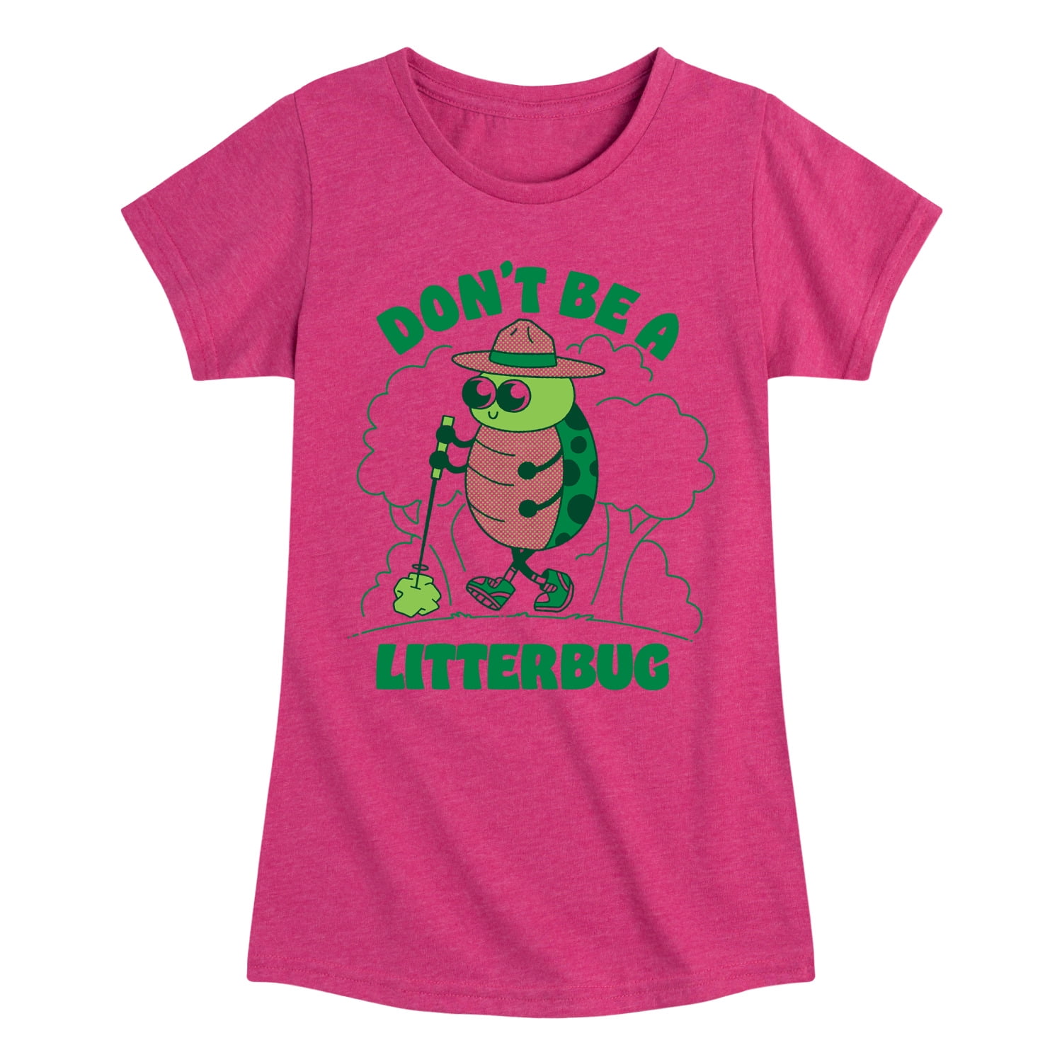 Instant Message - Don't Be A Litterbug - Toddler And Youth Girls Short ...