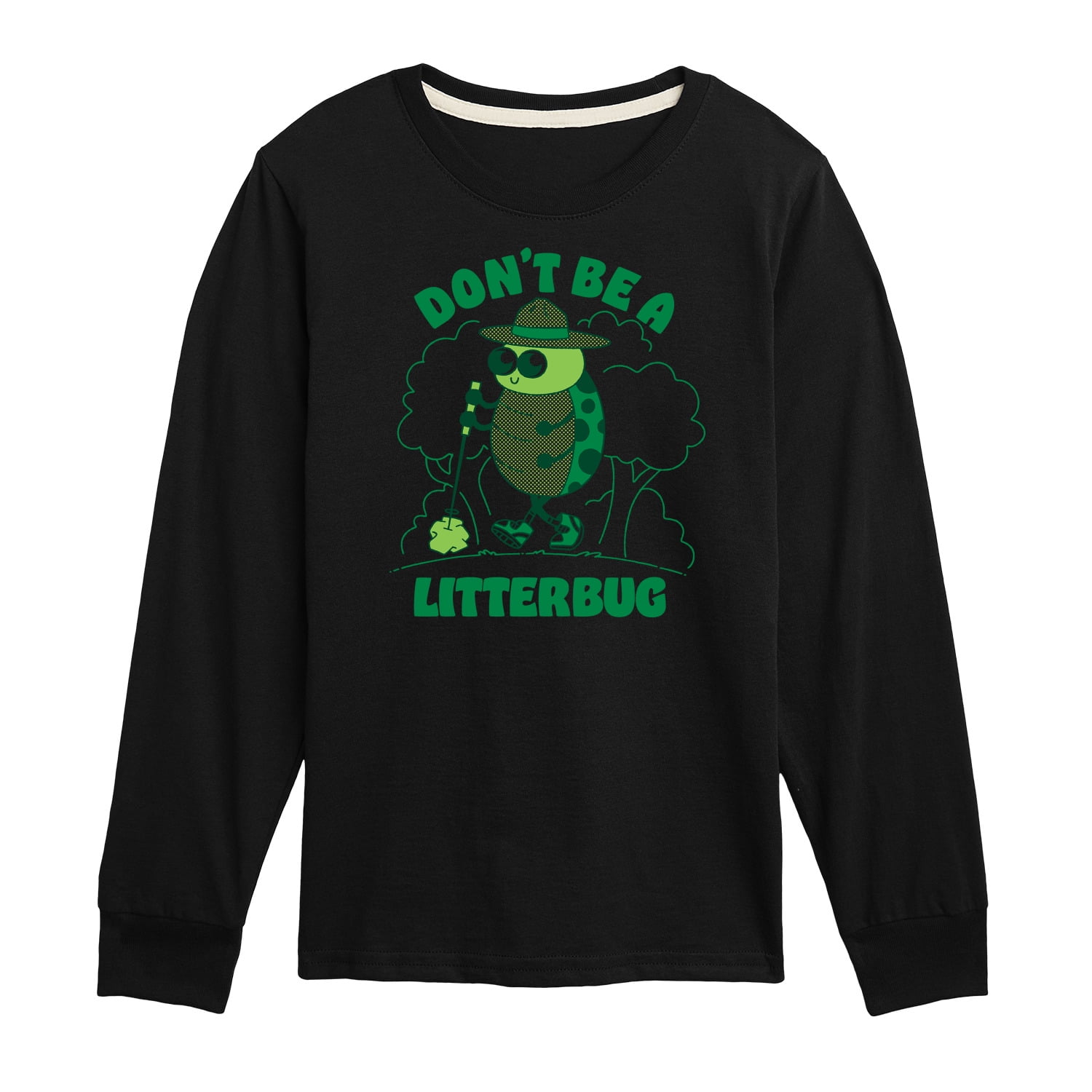 Instant Message - Don't Be A Litterbug - Toddler And Youth Long Sleeve ...