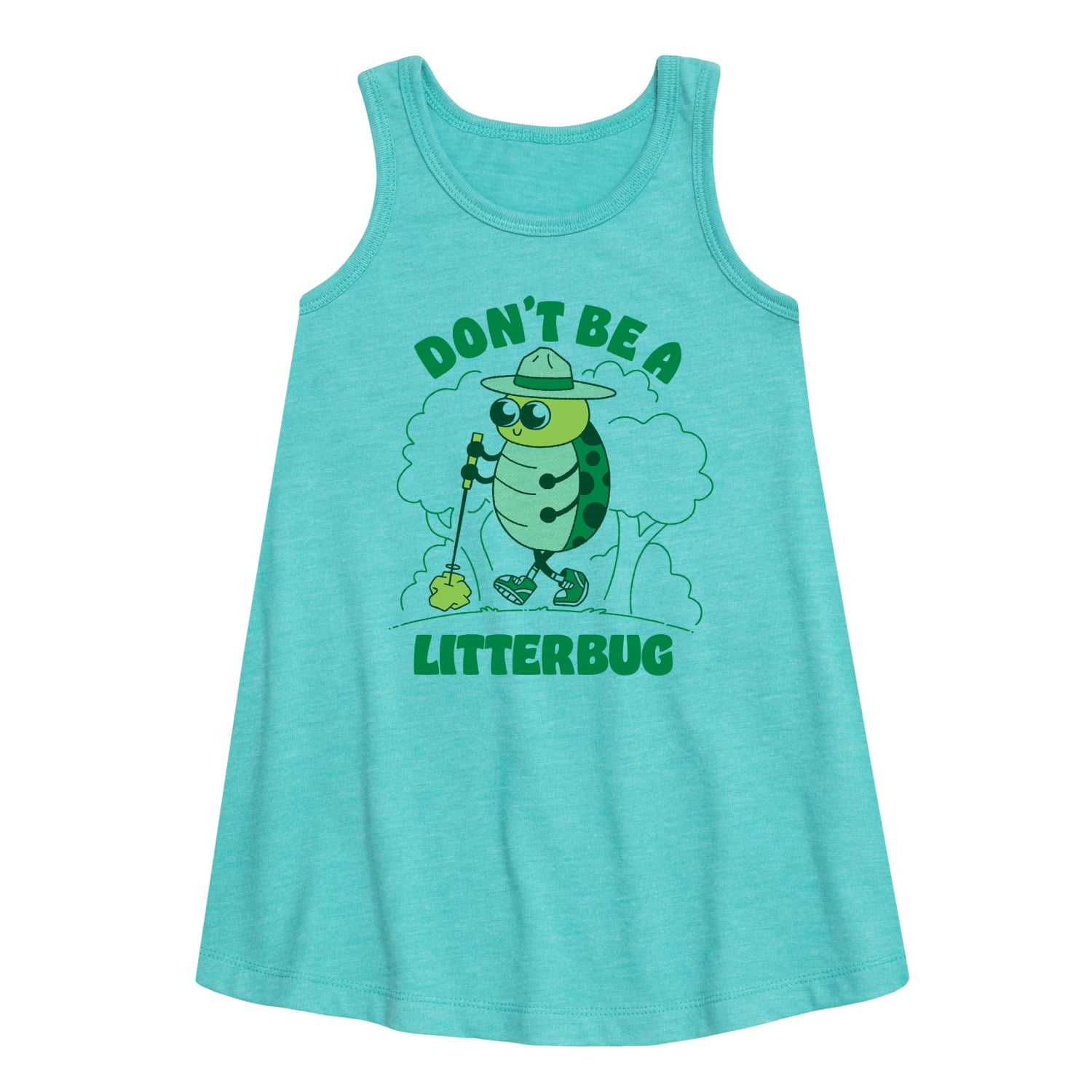 Instant Message - Don't Be A Litterbug - Toddler and Youth Girls A-line ...