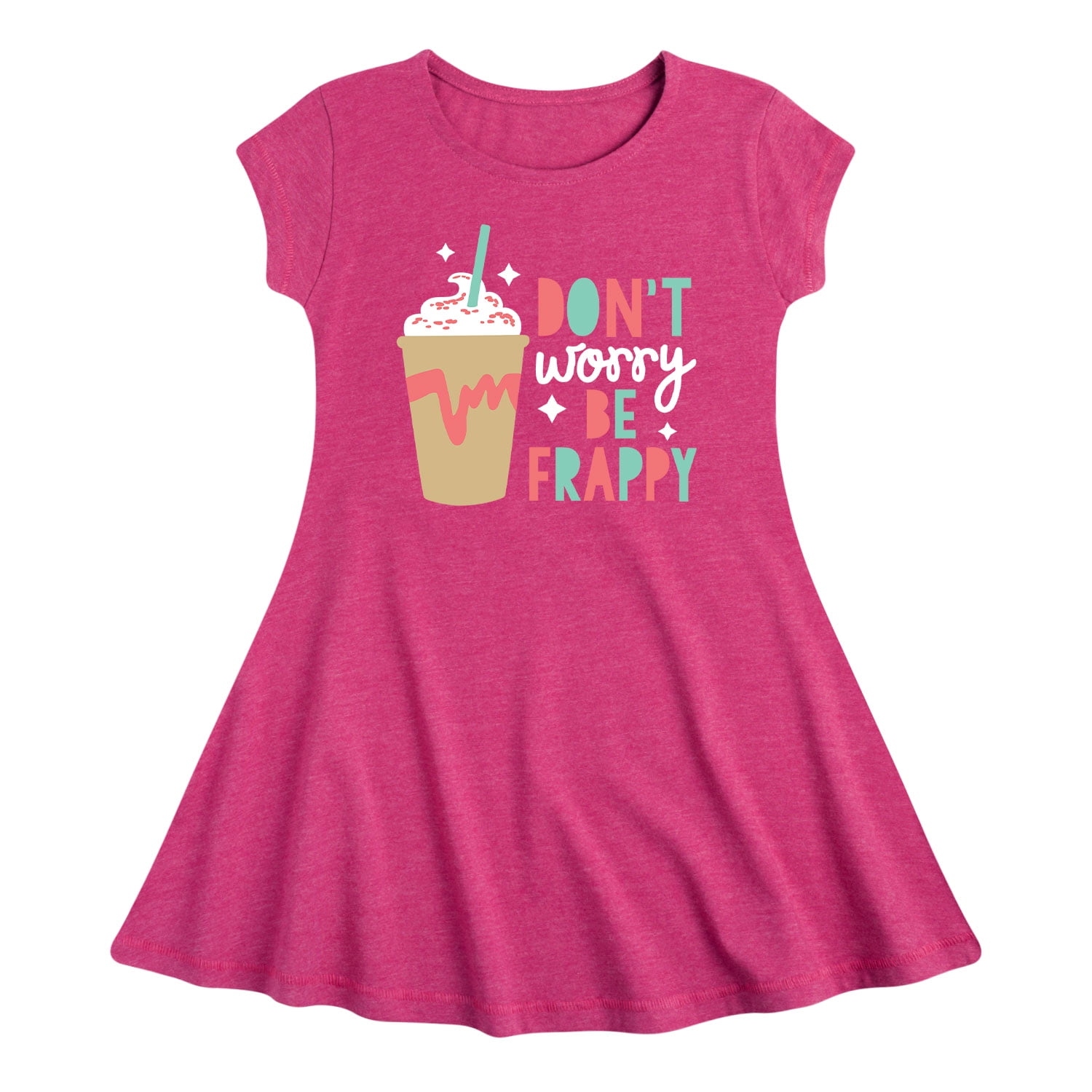 Instant Message - Don't Worry Be Frappy - Toddler And Youth Girls Fit ...