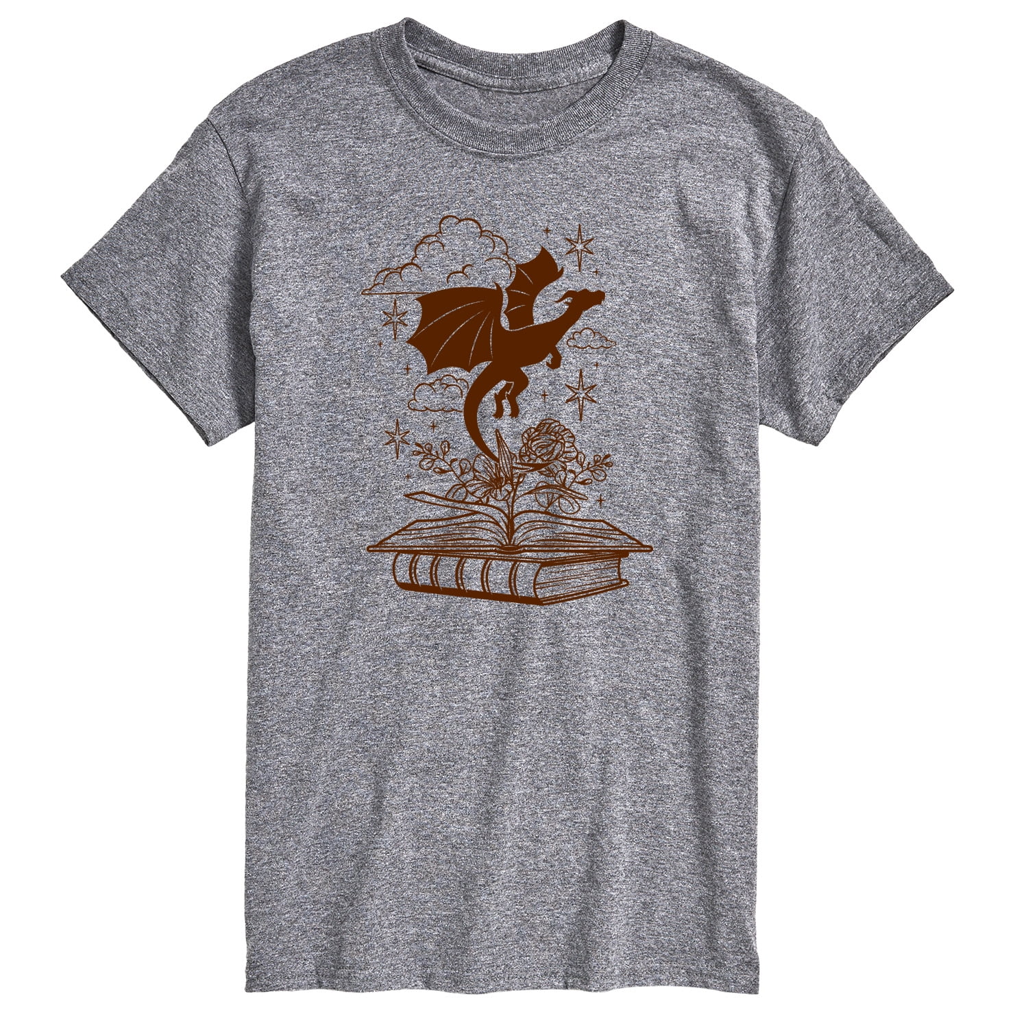 Instant Message - Dragon Flying Out Of Book - Men's Short Sleeve ...