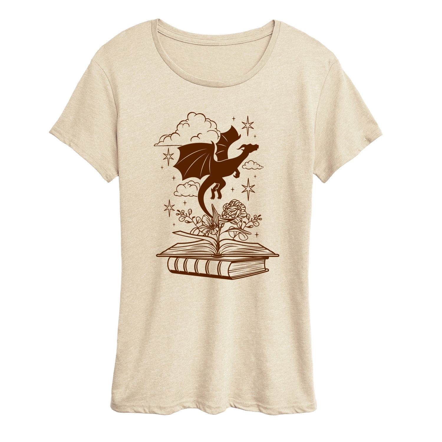 Instant Message - Dragon Flying Out Of Book - Women's Short Sleeve ...