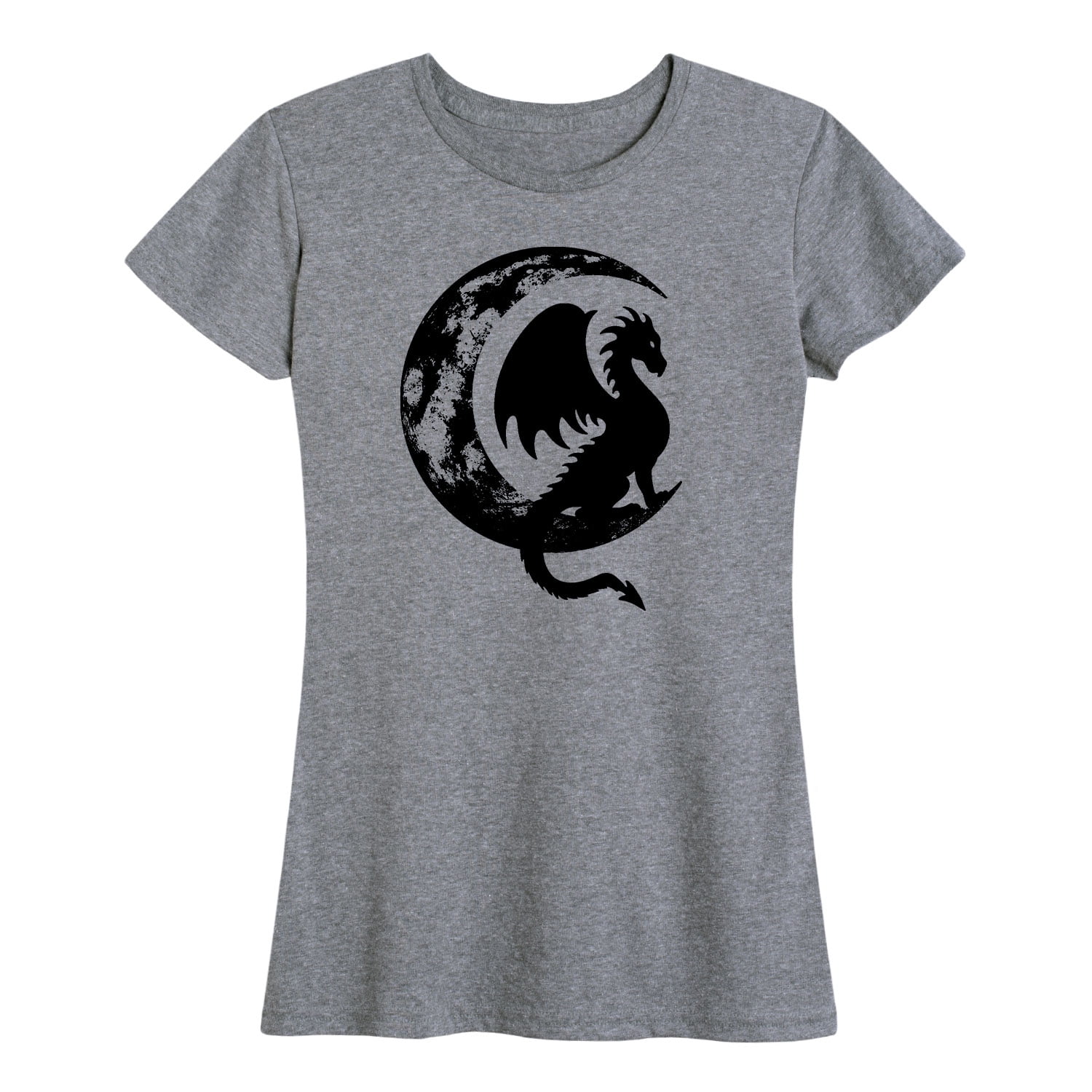 Instant Message - Dragon Sitting On Crescent Moon - Women's Short ...