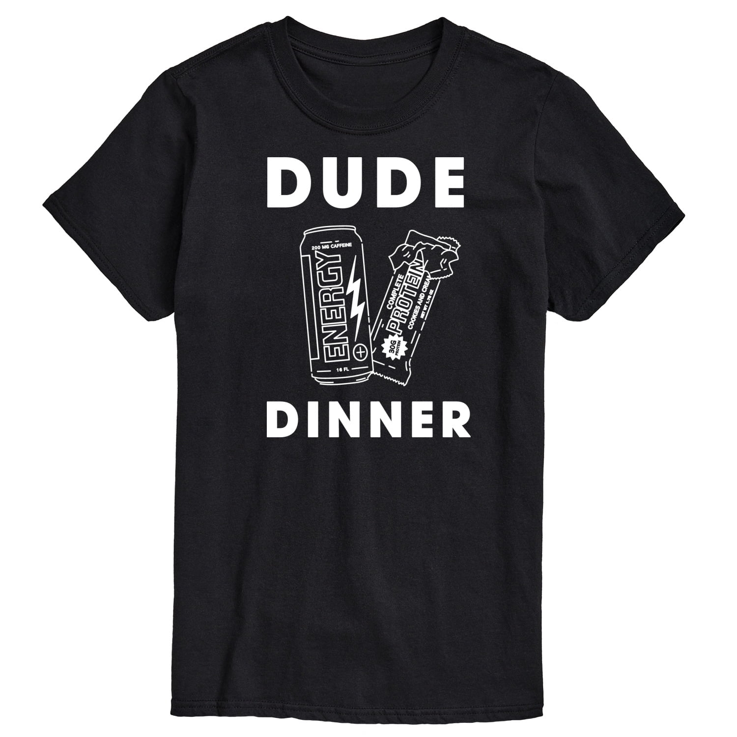 Instant Message - Dude Dinner Energy Drink Protein Bar - Men's Short ...