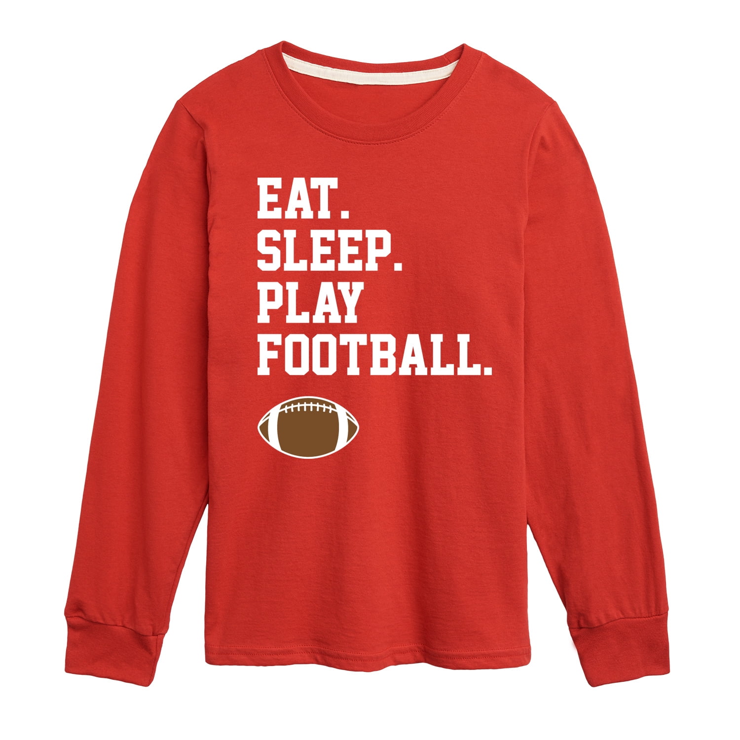 Instant Message - Eat Sleep Play Football - Toddler & Youth Long Sleeve ...