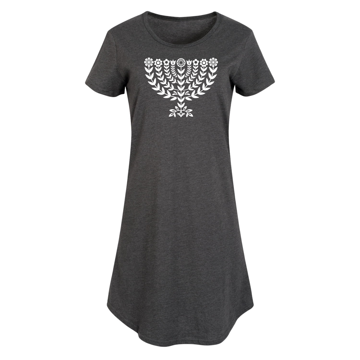 Instant Message - Floral Menorah - Ladies Any Way Dress - Walmart.com